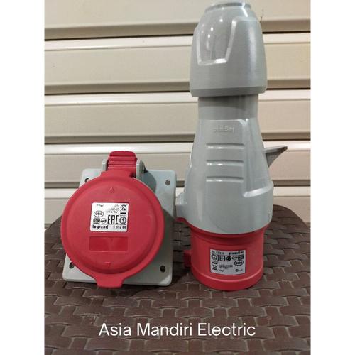 Jual Mounting Panel + Socket Plug Legrand 4 Pin 32a Ip44 - Merah - 1 ...