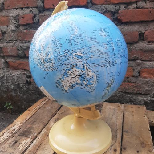 Jual GLOBE PETA DUNIA 2ND MATERIAL PLASTIK TEBAL DIAMETER 27CM TINGGI ...