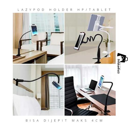 Promo Lazypod Arm Universal HP Tablet Dudukan Stand Holder HP Meja Jepit - Putih - Jakarta Barat ...