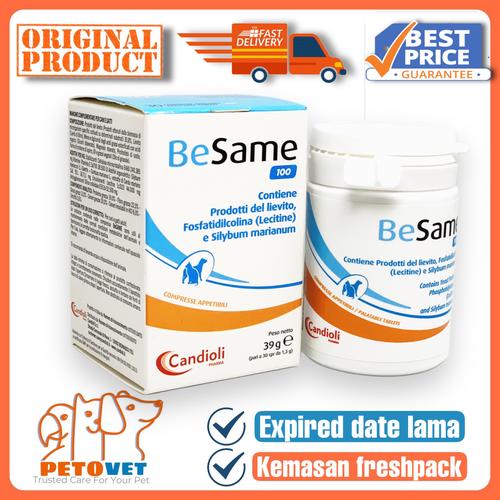 Jual Besame 100 vitamin liver anjing kucing mirip samylin small breed ...