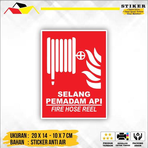 Jual Sign / Rambu Stiker Selang Pemadam Api - 20 x 14 cm - Jakarta ...