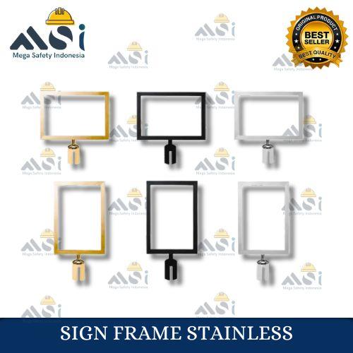 Promo Sign Frame Stainless A3 Potrait / Landscape Papan Tanda Tiang ...