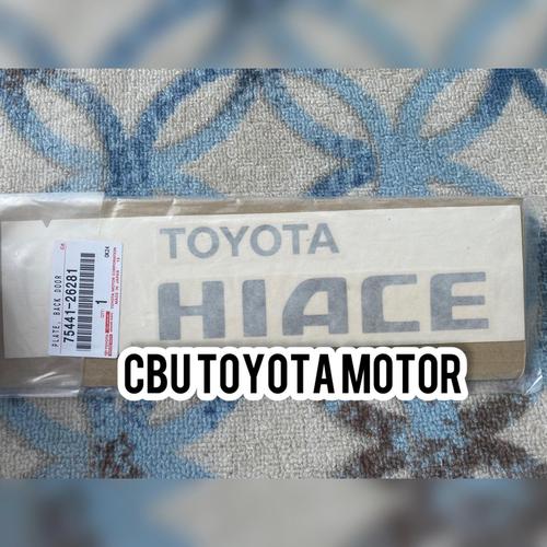 Jual STICKER STIKER PINTU BELAKANG BAGASI TULISAN TOYOTA HIACE COMMUTER ...