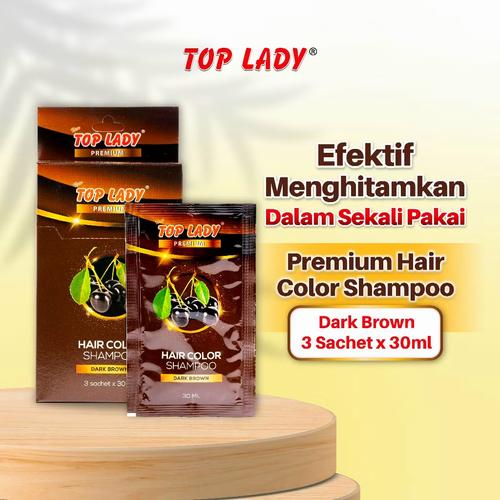 Jual pewarna rambut / cat rambut / semir rambut top lady brown / coklat ...