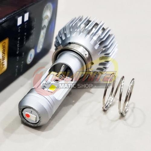 Jual Lampu Motor Depan Ayoto M1A Pro LED Hi Lo AC DC Angel Eyes Doube ...