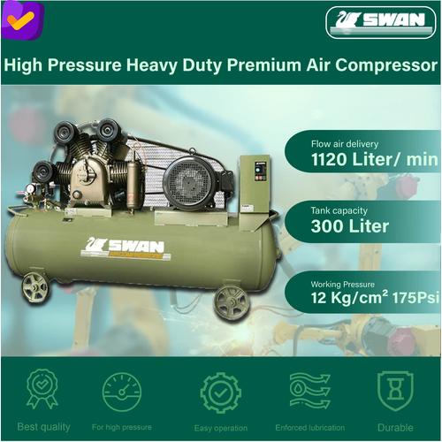 Jual HWU 415 N + Motor Teco 15 HP / 11 KW Kompresor Udara Premium SWAN ...