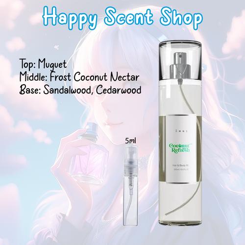 Jual Decant 5ml HMNS body mist Coconut Refresh hair body mist Parfum ...