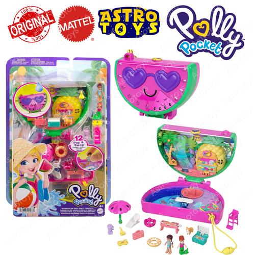 Promo Mattel Polly Pocket Watermelon Pool Party Compact Playset ...
