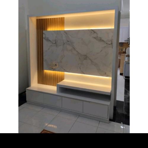 Jual lemari tv minimalis modern/backdrop tv minimalis/meja tv minimalis ...
