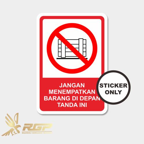 Jual Sticker Jangan Menetapkan Barang Di Tempat Ini 15cm x 20cm - Kota ...