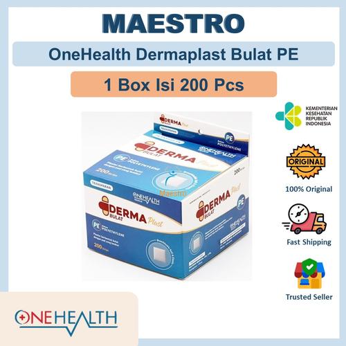Jual OneHealth Dermaplast Plester Bulat PE Anti Air Cokelat Bening ...
