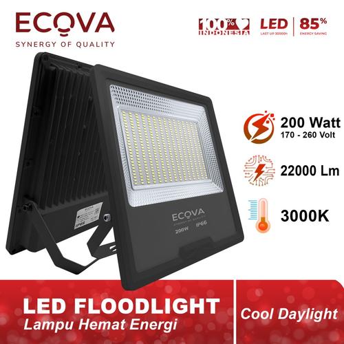 Jual LAMPU LED ECOVA FLOODLIGHT LAMPU TAMAN LAMPU TEMBAK TERANG HEMAT ...