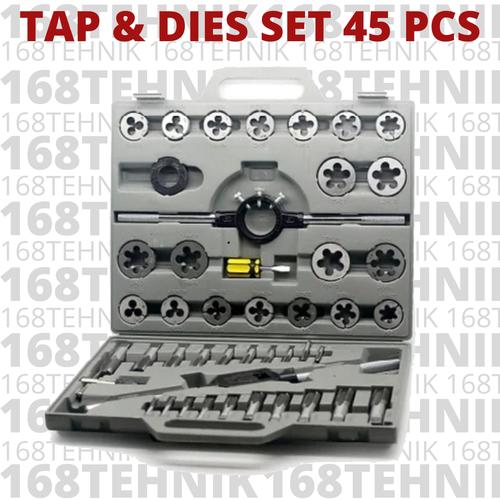 Jual TAP AND DIES SET M6-M24 METRIC ISI 45 PCS ALLOY STEEL / ALAT SENAI ...