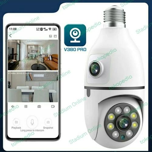 Jual IP Cam Bohlam V380Pro IP Camera 360 Bohlam CCTV Wifi - CCTV+MMC 128GB - Jakarta Utara ...