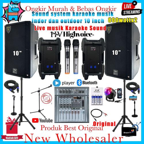 Jual Paket Sound Karaoke live musik Indor dan ourdoor Highvoice rockstar 10 pro Original ...