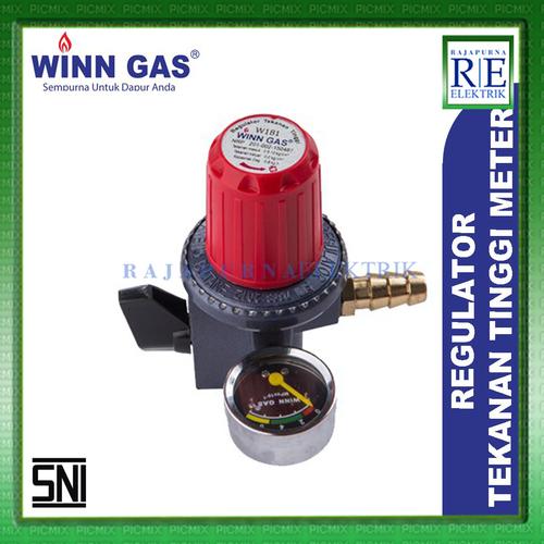 Jual Winn gas regulator LPG tekanan tinggi high pressure w 181 m meter ...