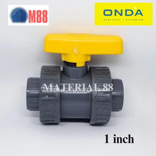 Jual ONDA True Union 1 inch Sok PVC Watermur Ball Valve Water Mur Stop ...