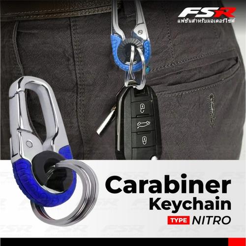 Jual Keychain Gantungan Kunci Motor Mobil FSR Nitro Metal Carabiner ...
