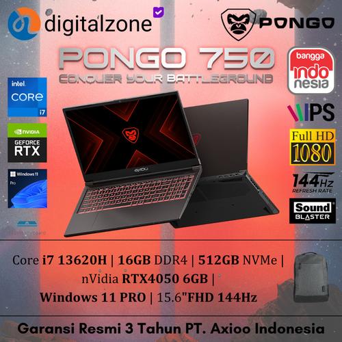 Promo Axioo Pongo 750 i7 13620H RTX4050 16GB 512GB 15.6 FHD IPS 144Hz ...