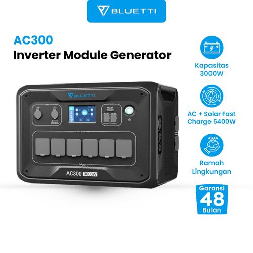 Jual BLUETTI AC300 Inverter Module Generator PLTS hybrid solar panel ...