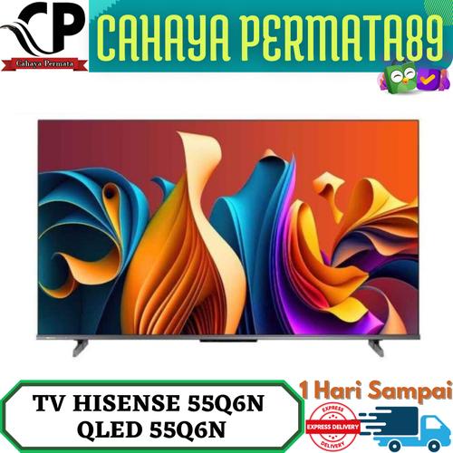Promo HISENSE TV 55Q6N QLED 55 INCH UHD 4K GOOGLE TV W/QUANTUM DOT ...