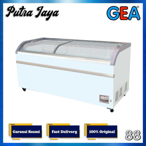 Promo GEA Sliding Curve Glass Freezer 700 Liter SD-700BY / SD 700BY ...