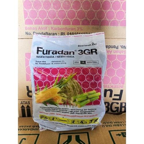 Jual FURADAN 3GR KEMASAN PABRIK 2 KG INSEKTISIDA NEMATISIDA PENGENDALI ...
