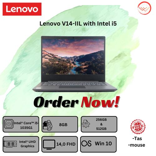 Jual Lenovo V14-IIL with Intel i5-1035G1 - RAM 8GB - 256GB- GREY - Jakarta Pusat - KOTAKOM ...