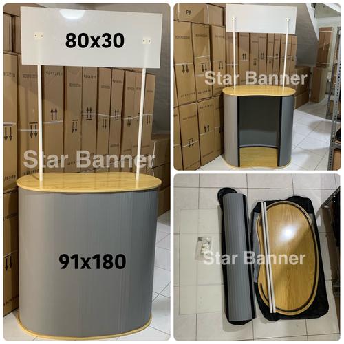 Jual Polycounter Curve Oval (with header) | Pop Up Table | Pop Up ...