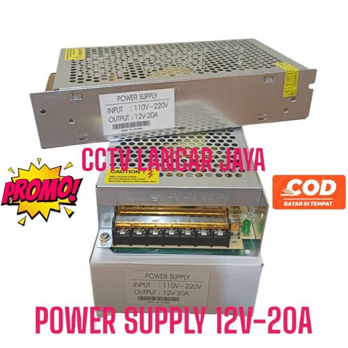 Jual Power Supply Adaptor Switching 12V 20A / Trafo 12 Volt 20 Ampere ...