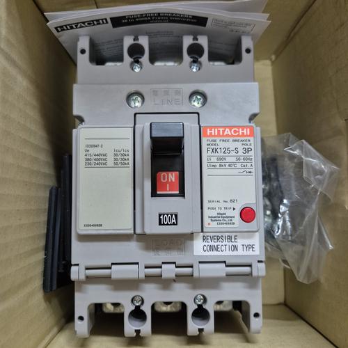 Jual Mccb Breaker Hitachi FXK125-S 3P 100A Original - Kota Bandung ...