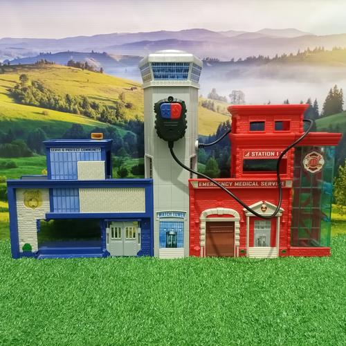 Jual Matchbox Rescue Headquarters Playset With Sound And Light ...