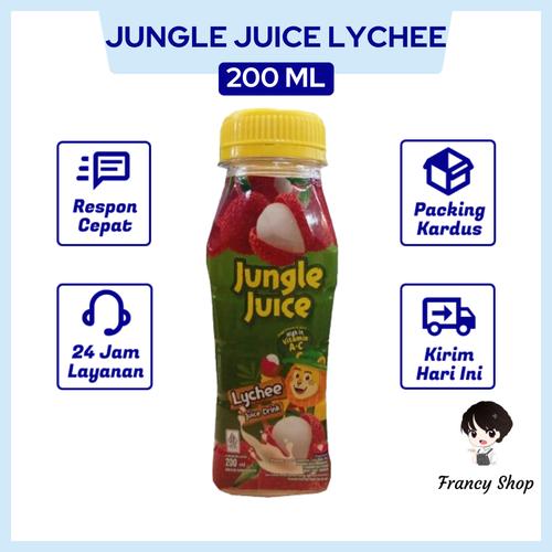 Jual Jus Leci Jungle Juice Lychee Kemasan Botol 200 ml - Kota Surabaya ...
