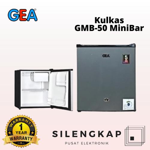 Promo GEA Kulkas Mini Bar GMB-50 / GMB50 / GMB 50 Portable Rak Besi 48L INOX - INOX NON BUBBLE ...