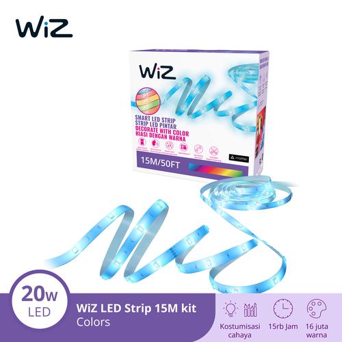 Promo WiZ Lampu Smart LED Strip Starter Kit WiFi RGB adaptor – Lampu ...