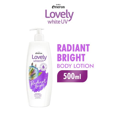 Jual Emeron Lovely White Body Lotion UV Radiant Bright 500 ml - Kota Bekasi - Wings Official ...