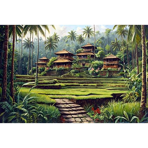 Jual Lukisan Pemandangan di Bali Ubud dengan Nuansa Realistis yang ...