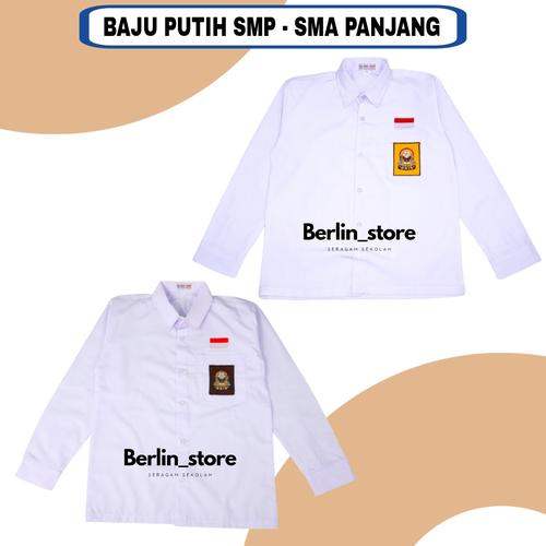 Jual Baju SMP SMA Putih Lengan Panjang Seragam Sekolah SMP SMA Baju ...