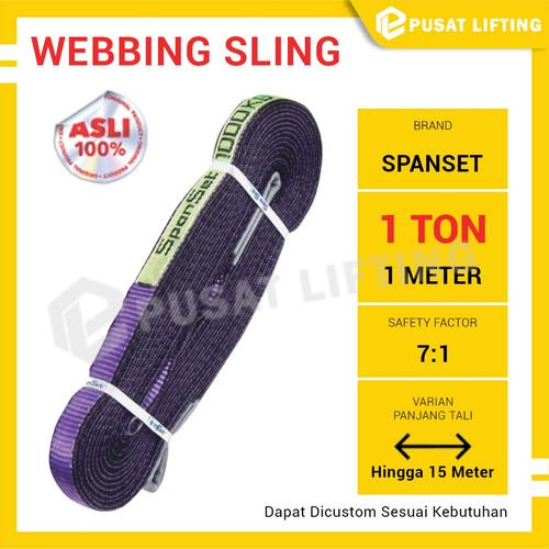 Jual Webbing Sling 1 Ton 1 Meter SPANSET Sling Belt Polyester Safety Belt - Jakarta Barat ...