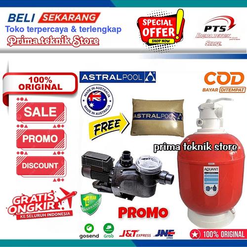 Jual Paket Pompa Kolam Renang Astral E-140 1/2HP + Sand Filter Astral ...