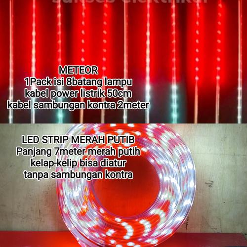 Jual lampu led 17 agustus merah putih lampu hias agustusan led ...