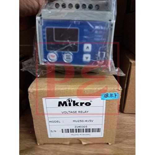 Jual Mikro Voltage Relay 3 Phase Din Rail MU250 - 415V MIKRO - Jakarta ...