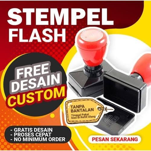 Jual Stempel Flash / Stempel Custom / Stempel Warna Ukuran Jumbo (1-3 Warna) - Kota Manado ...