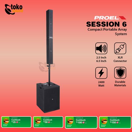 Promo PROEL SESSION 6 ORIGINAL SNI - PORTABLE ARRAY SYSTEM 2400W ...