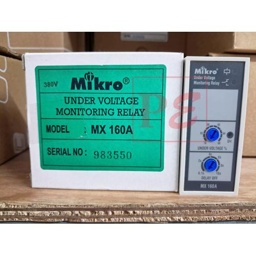 Jual MIKRO Under Voltage Relay 3 Phase / Relay MX160A Mikro - Jakarta ...