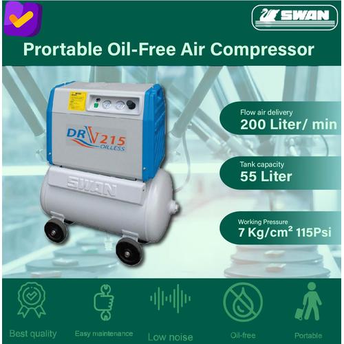 Jual DRV 215 55L 1,5 HP Oil Free Kompresor Udara Swan - Kota Tangerang ...