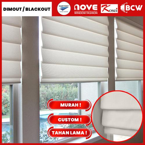 Jual Roman Bars - Roman Shade - Roman Shades Blind Dimout / Blackout ...