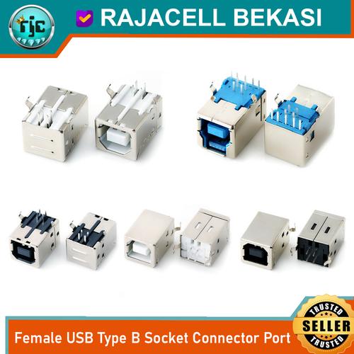 Jual Konektor Soket USB Female type B USB 2.0 3.0 Socket Connector Port ...