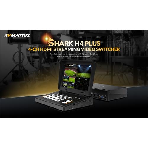 Jual AVMATRIX Shark H4 Plus 4HDMI Streaming Recording Video Mixer ...