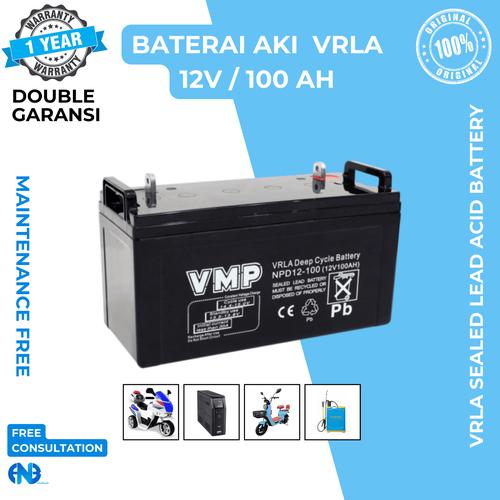 Jual Aki Baterai UPS 12V 100AH 100 AH VMP Baterai Aki Kering VRLA UPS ...